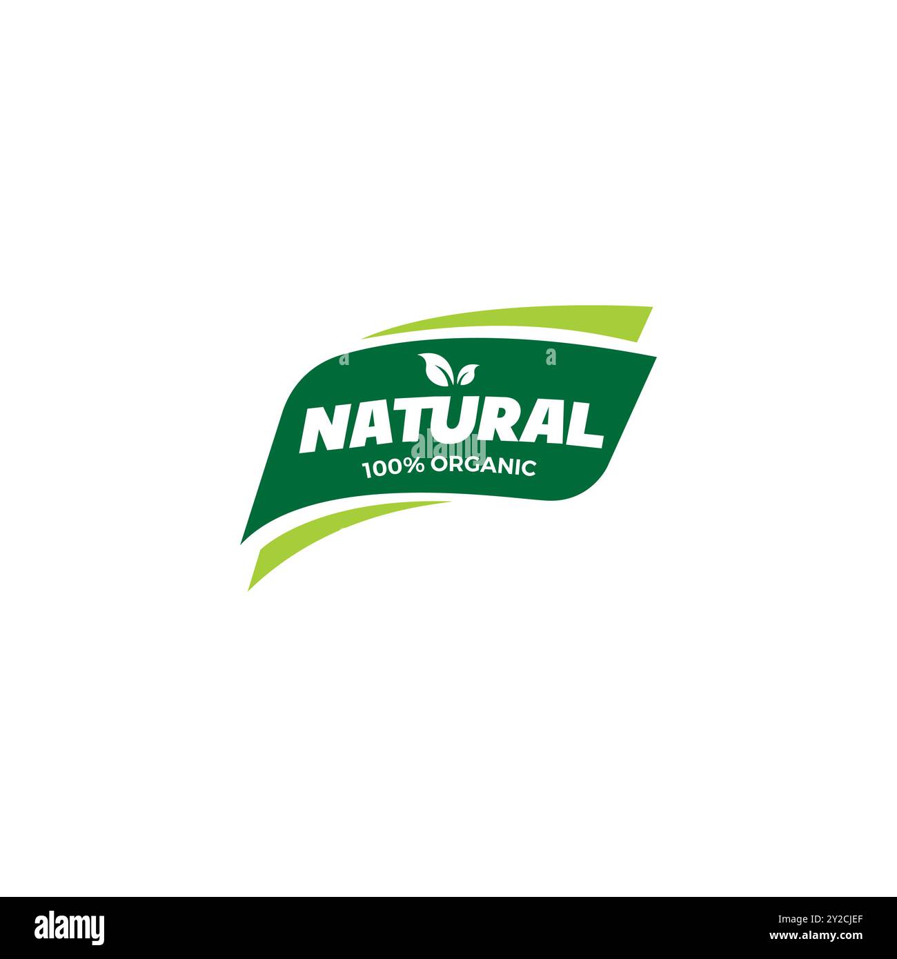 Natural 100 Percent Organic Food Label Design Vector Stock Vector Image ...