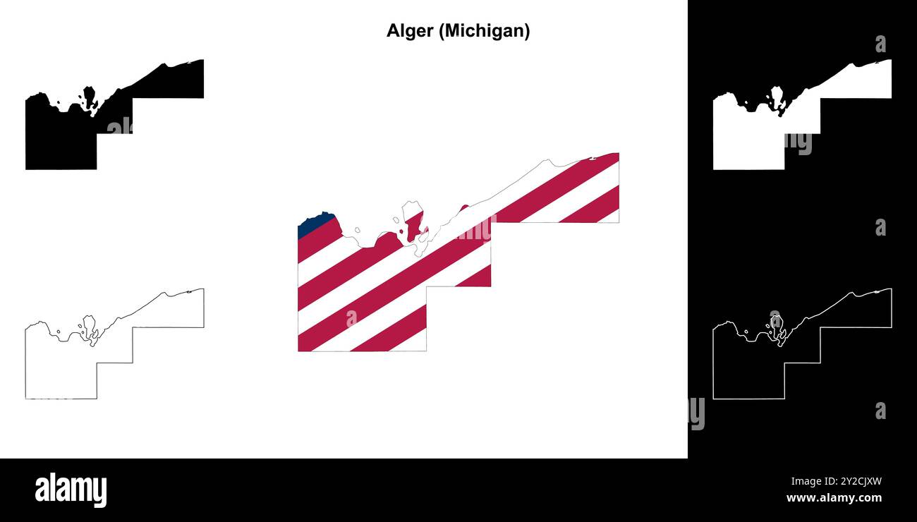 Blank alger map hi-res stock photography and images - Alamy