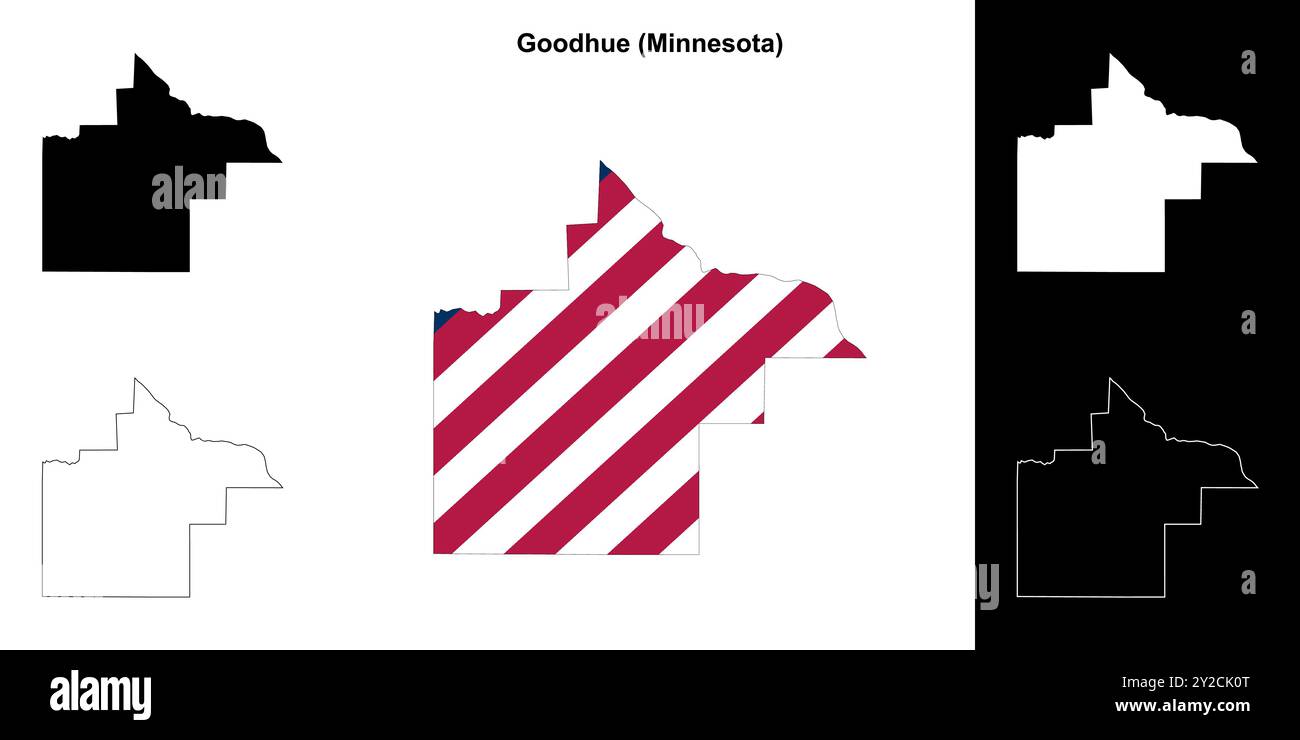 Goodhue vector map hi-res stock photography and images - Alamy