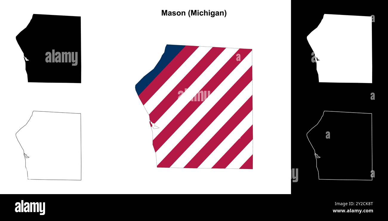 Mason County (Michigan) outline map set Stock Vector Image & Art - Alamy Mason County (Michigan) outline map set Stock Vector Image & Art - Alamy