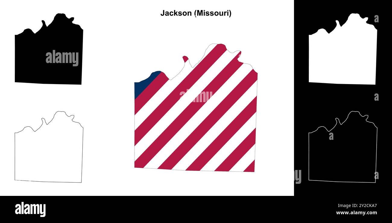Map of jackson vector vectors hi-res stock photography and images - Alamy