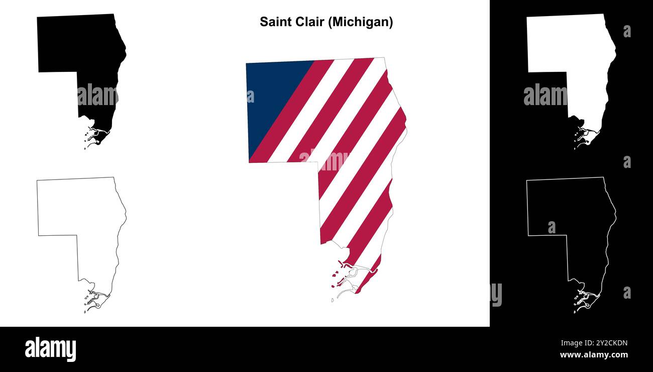 Map of saint clair hi-res stock photography and images - Alamy