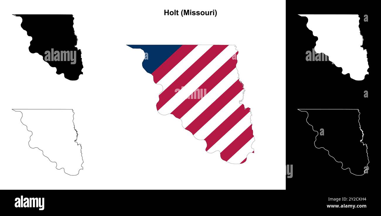 Holt vector outline map hi-res stock photography and images - Alamy