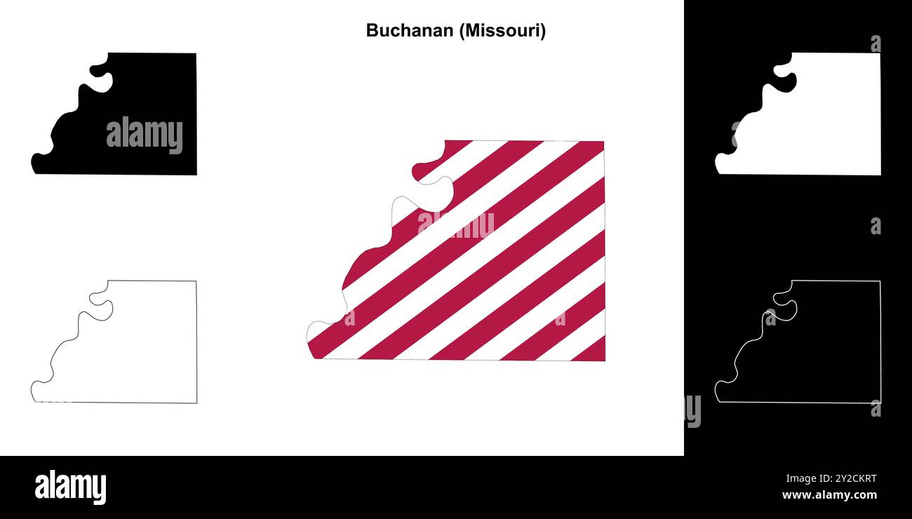 Map of buchanan hi-res stock photography and images - Alamy