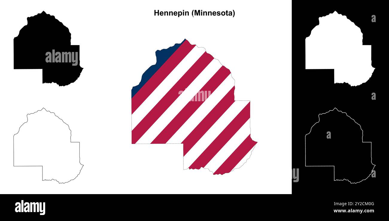 Map of hennepin hi-res stock photography and images - Alamy