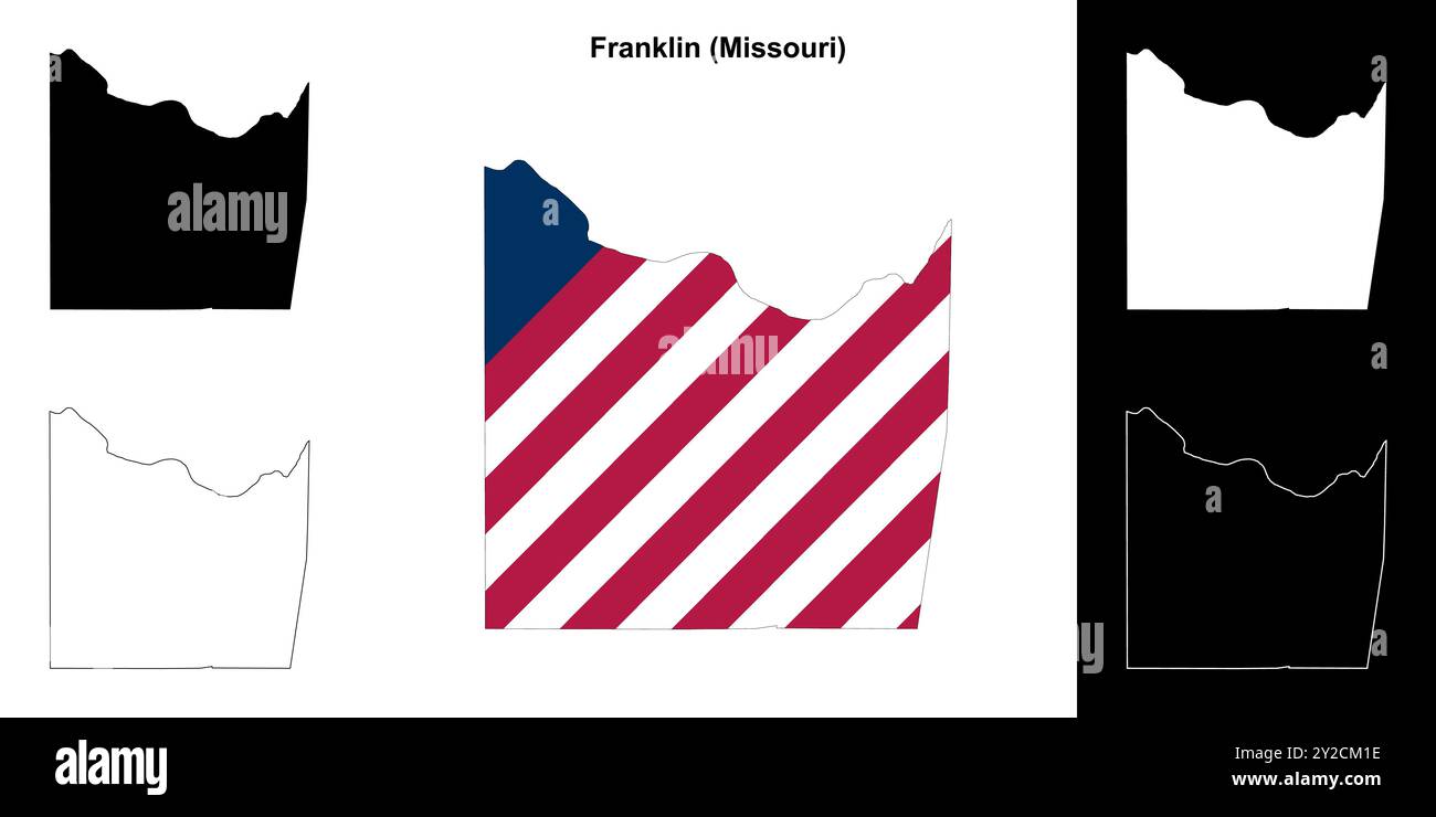 Franklin County (Missouri) outline map set Stock Vector Image & Art - Alamy