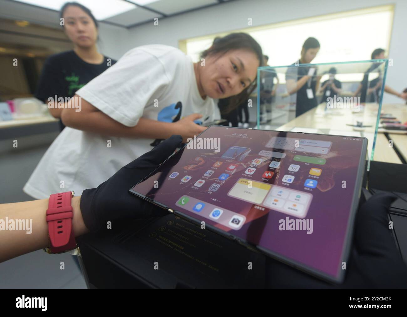 HANGZHOU, CHINA - SEPTEMBER 10, 2024 - Customers experience the world's ...