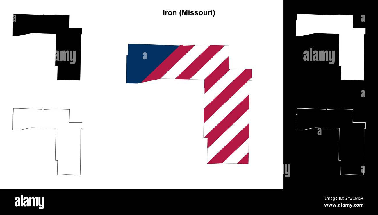 Iron missouri map Stock Vector Images - Alamy