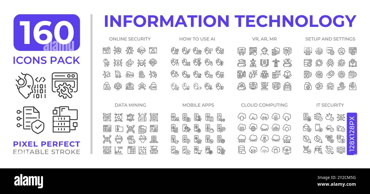 Ar technology symbols Stock Vector Images - Alamy