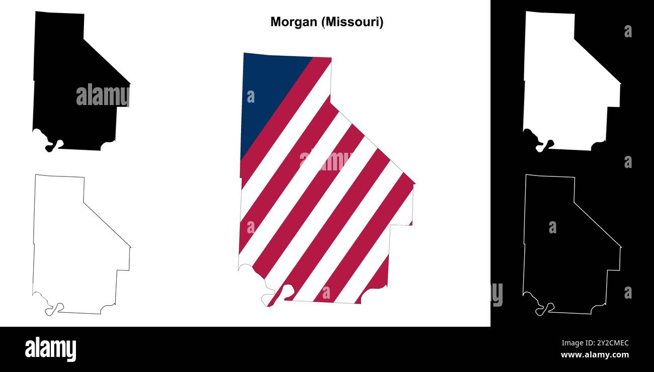 Missouri county map hi-res stock photography and images - Alamy