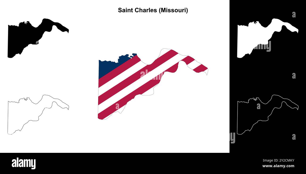 Saint charles county map hi-res stock photography and images - Alamy