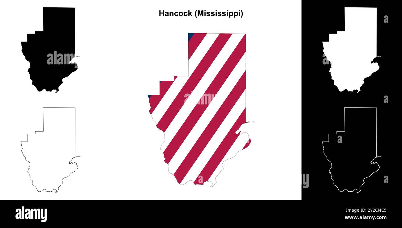 Blank hancock map hi-res stock photography and images - Alamy