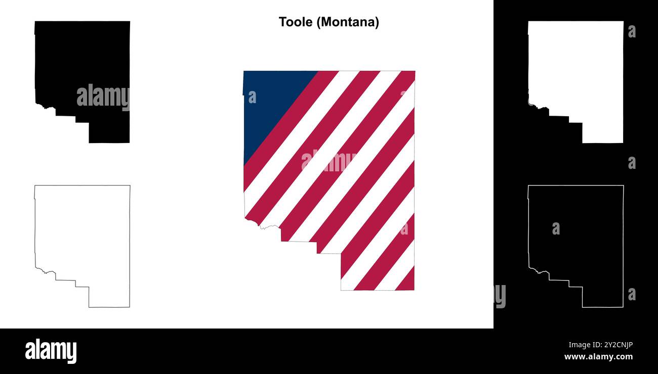 Toole outline map hi-res stock photography and images - Alamy