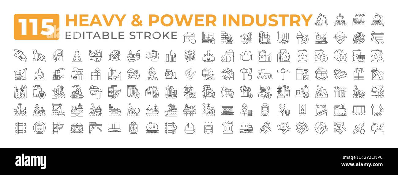 Heavy power industry line icons big set Stock Vector Image & Art - Alamy Heavy power industry line icons big set Stock Vector Image & Art - Alamy