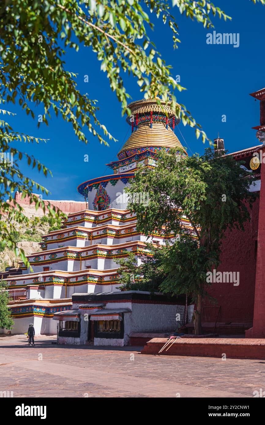 Bodhi Pagoda of Palcho Monastery(also named baiju Monastery) in Tibet ...