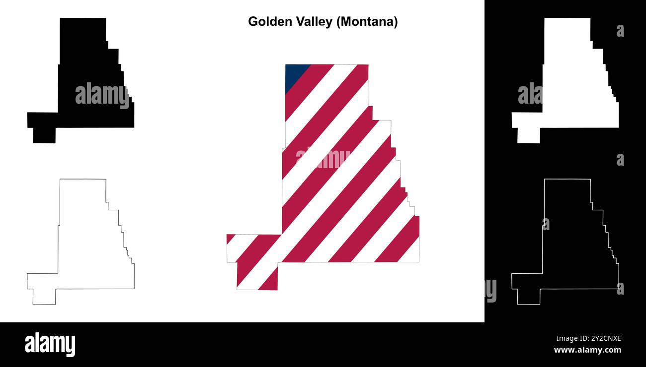 Blank golden valley map hi-res stock photography and images - Alamy
