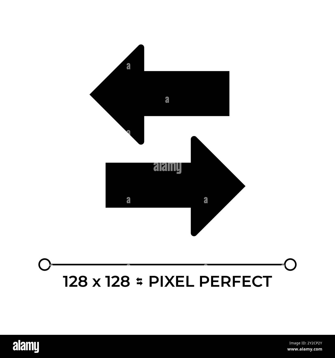 Switch arrow black glyph icon Stock Vector Image & Art - Alamy