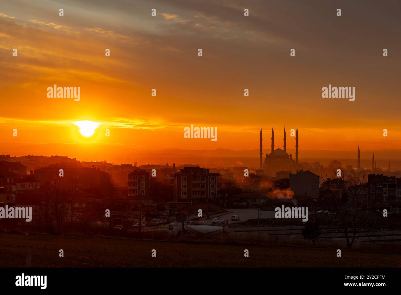Selimiye Mosque exterior view in Edirne City of Turkey. Edirne was ...
