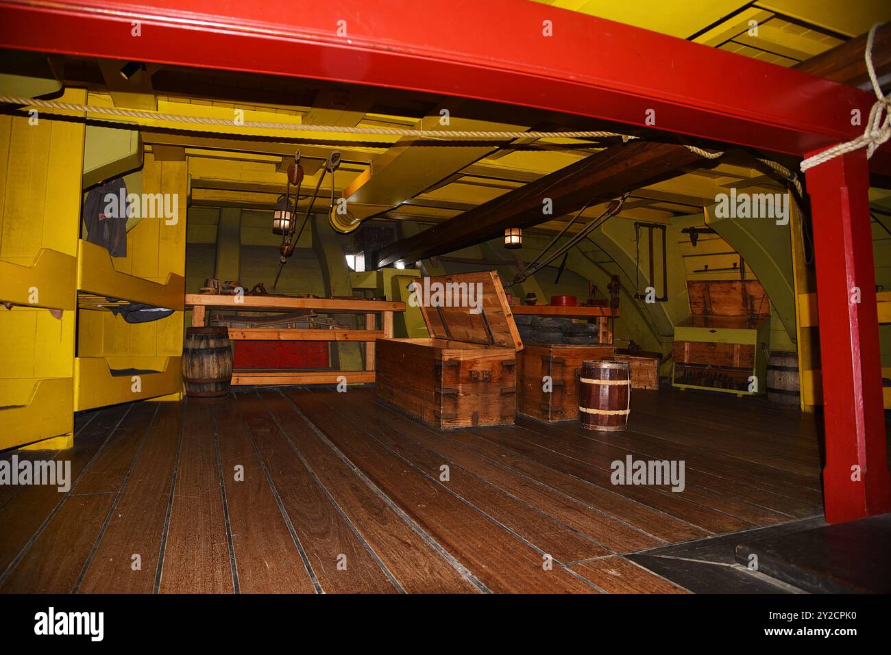 Amsterdam, the Netherlands. July2, 2024. The interior of a 17th century ...