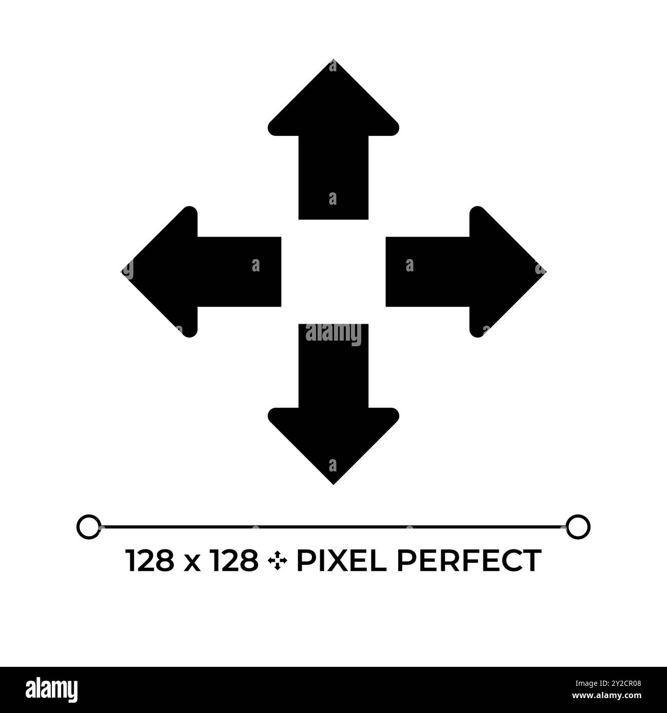 Enlarge black glyph icon Stock Vector Image & Art - Alamy