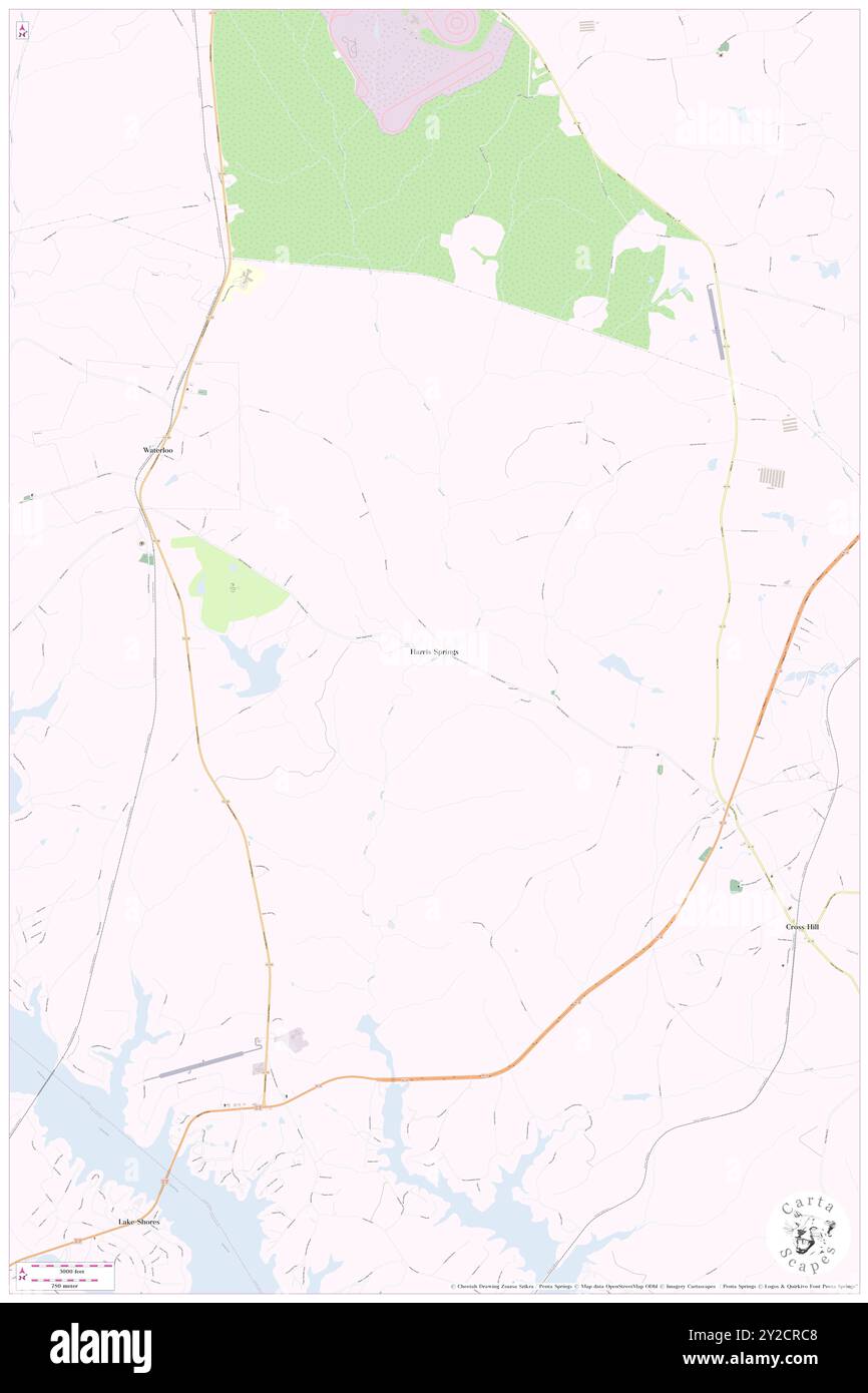 Laurens county map hi-res stock photography and images - Alamy