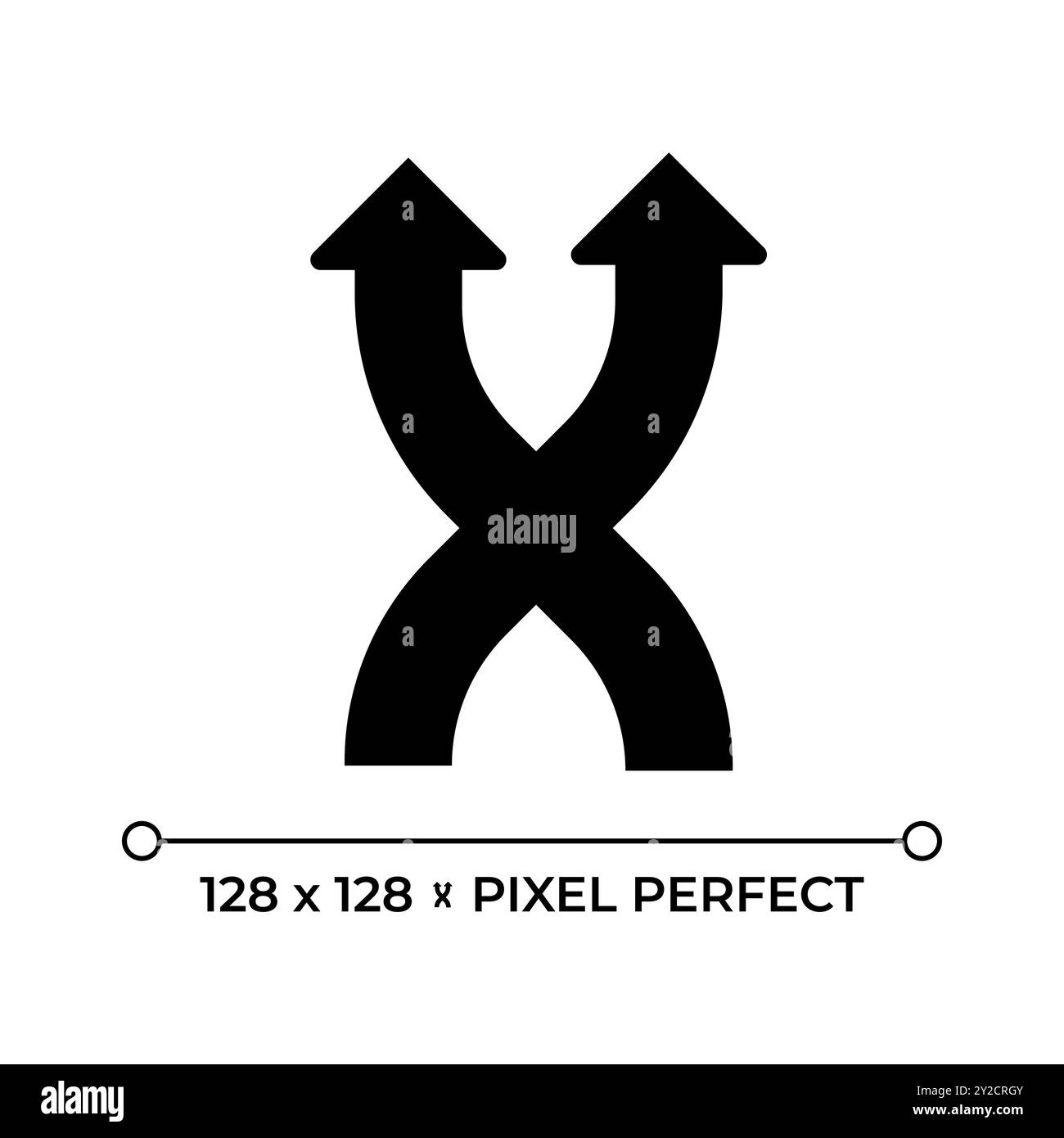 Arrow shuffle icon simple Cut Out Stock Images & Pictures - Alamy