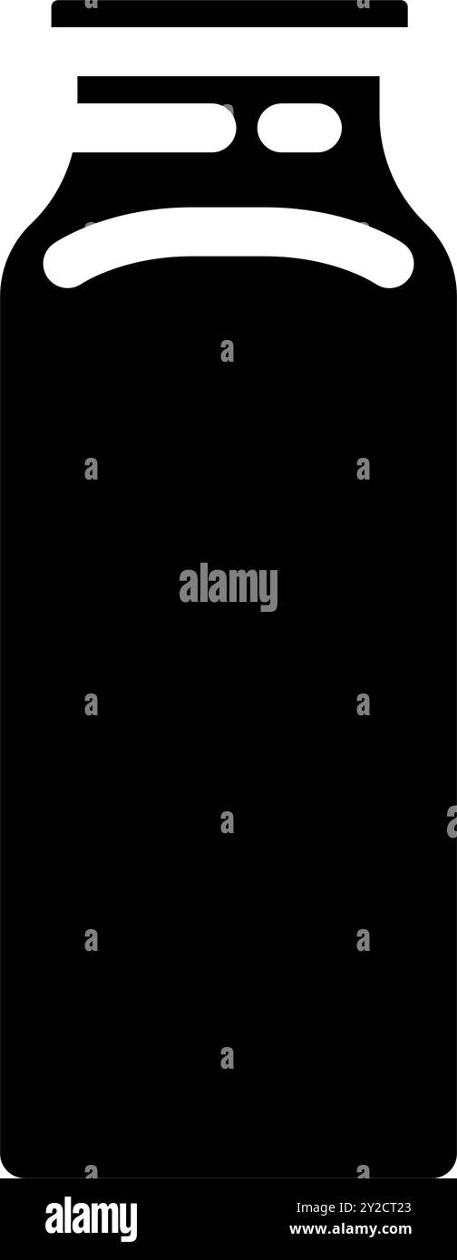 beverage bottle glass package glyph icon vector illustration Stock ...