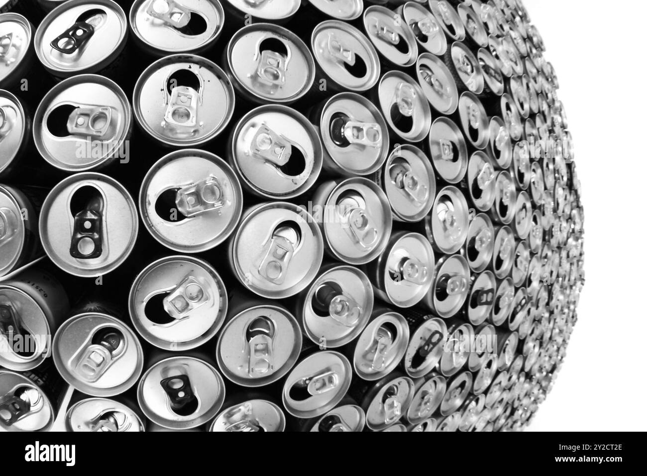 empty cans texture as very easy drink background Stock Photo - Alamy