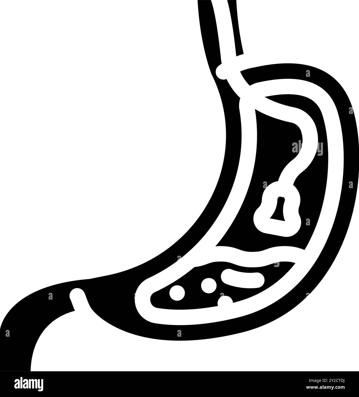 endoscopy surgery glyph icon vector illustration Stock Vector Image ...