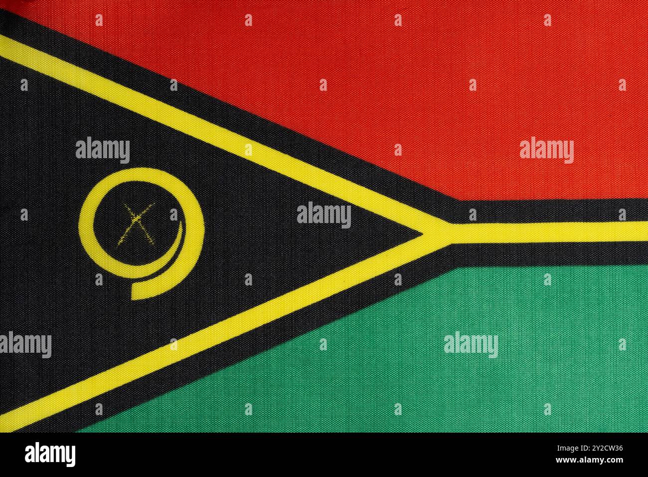 Background, National Flag Vanuatu in closeup Stock Photo - Alamy