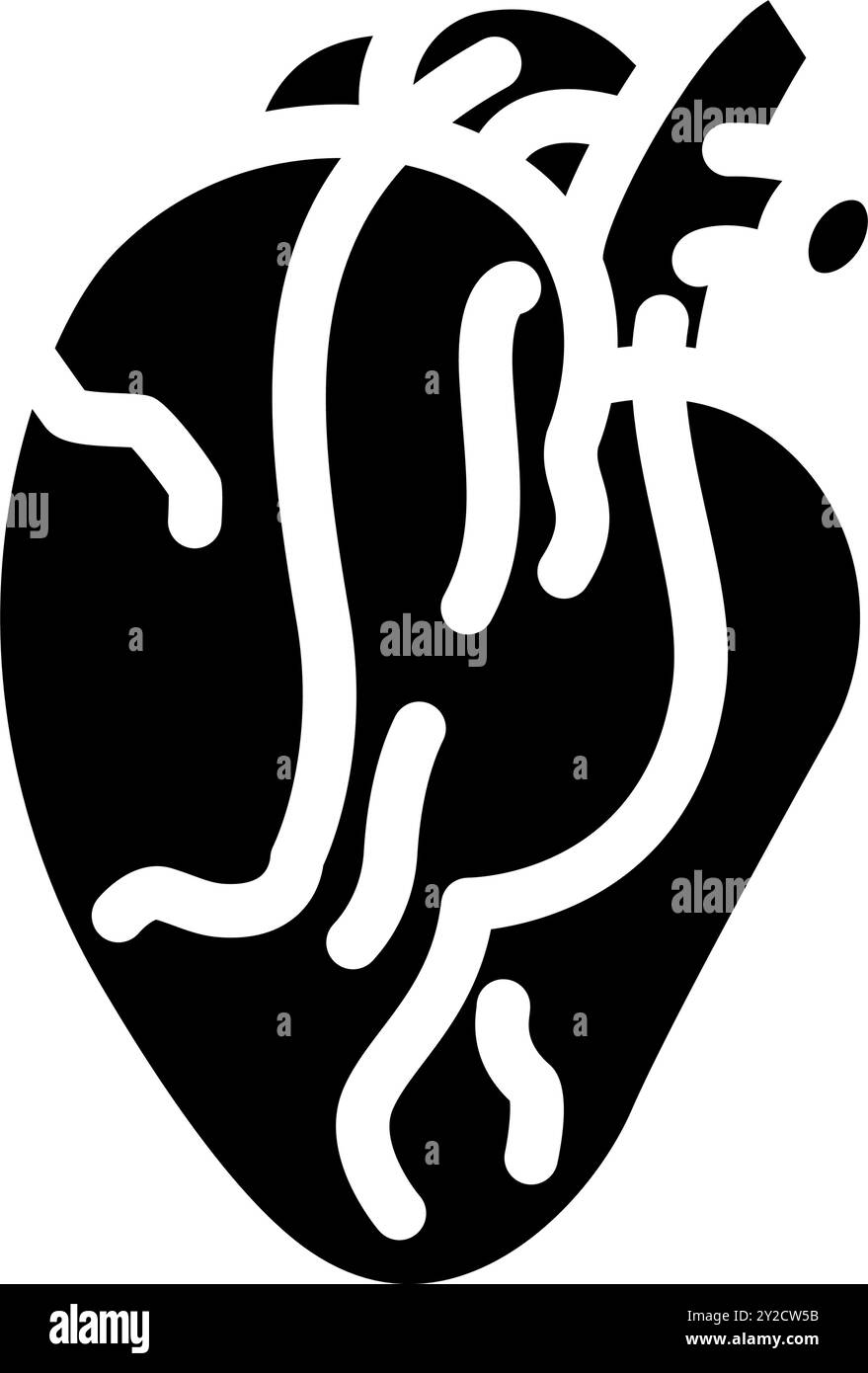 heart bypass surgery glyph icon vector illustration Stock Vector Image ...