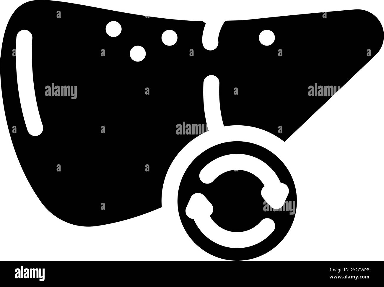 liver transplant surgery glyph icon vector illustration Stock Vector ...