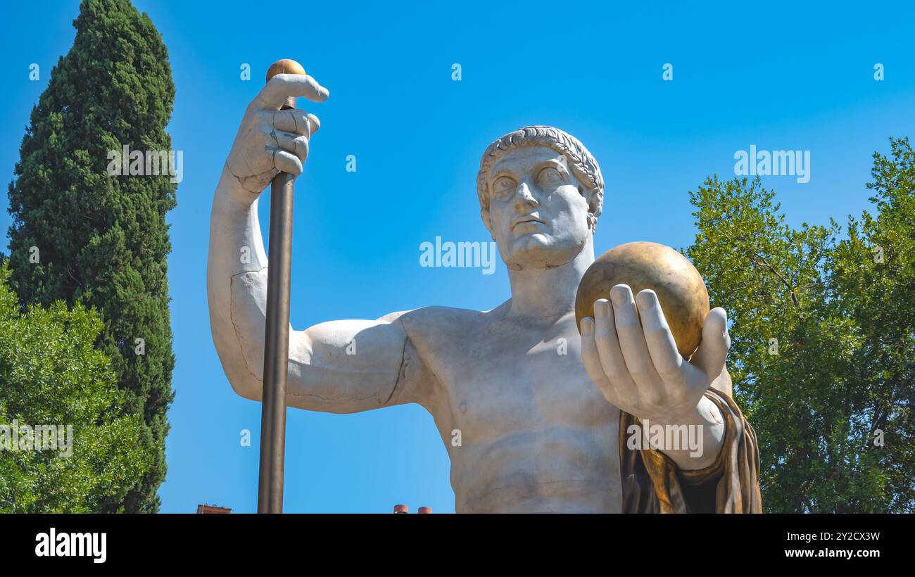 Rome, Italy, Colossus of Constantine was reconstructed by Capitoline ...