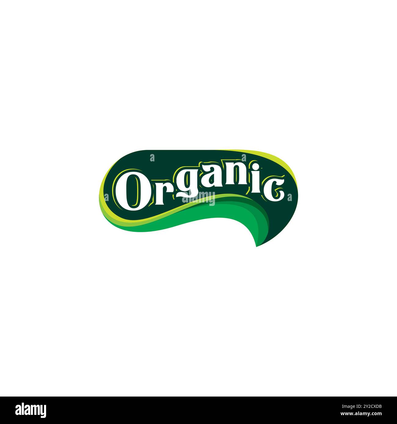 Organic Label Vector Template. Organic Food Design For Restaurant Stock ...