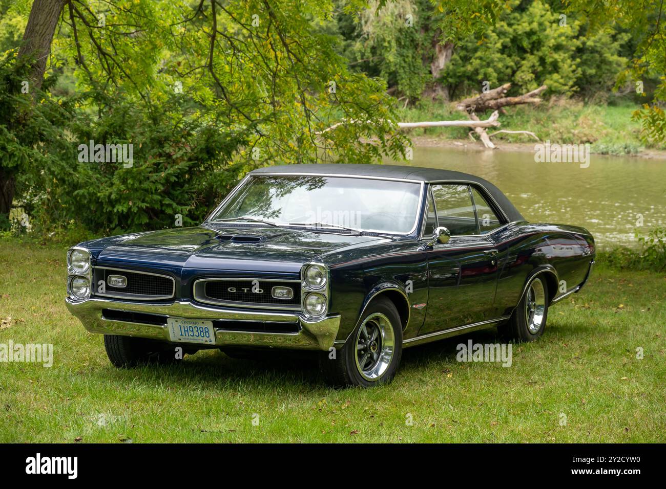 FRANKENMUTH, MI/USA - SEPTEMBER 6, 2024: A 1966 Pontiac GTO car ...