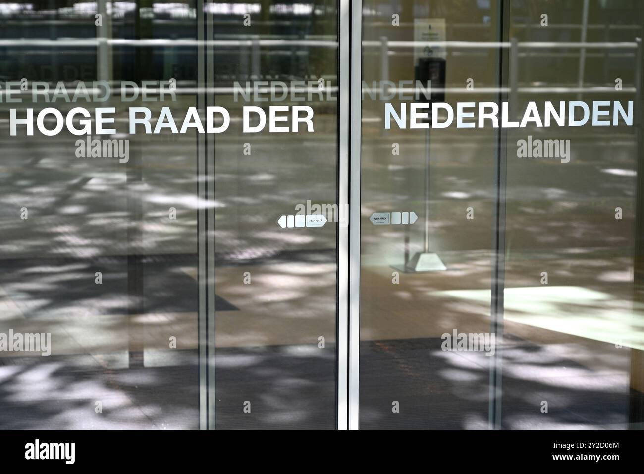 The Hague, Netherlands - August 28, 2024: The door in Supreme Court of ...