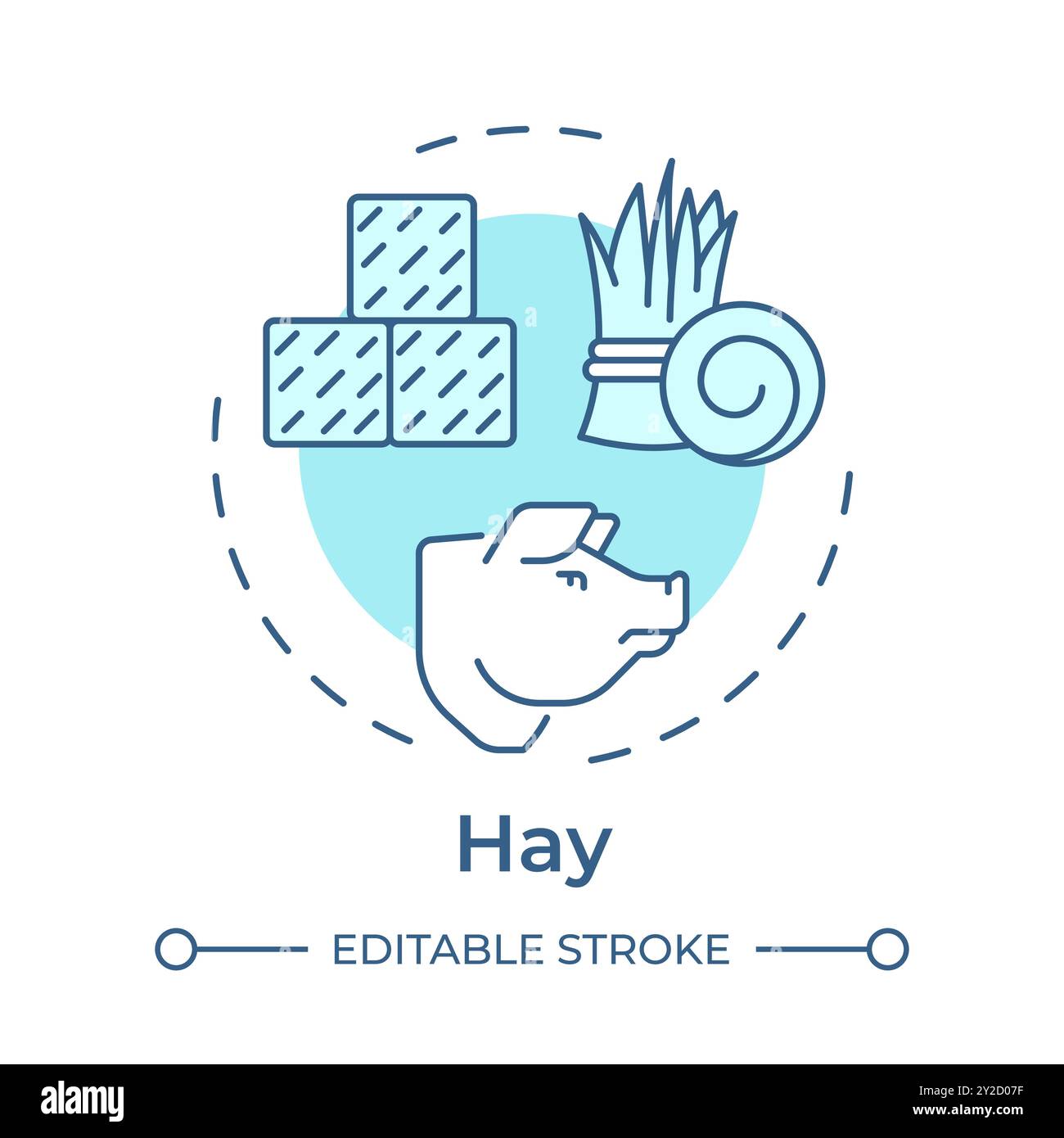 Bail of hay Cut Out Stock Images & Pictures - Alamy