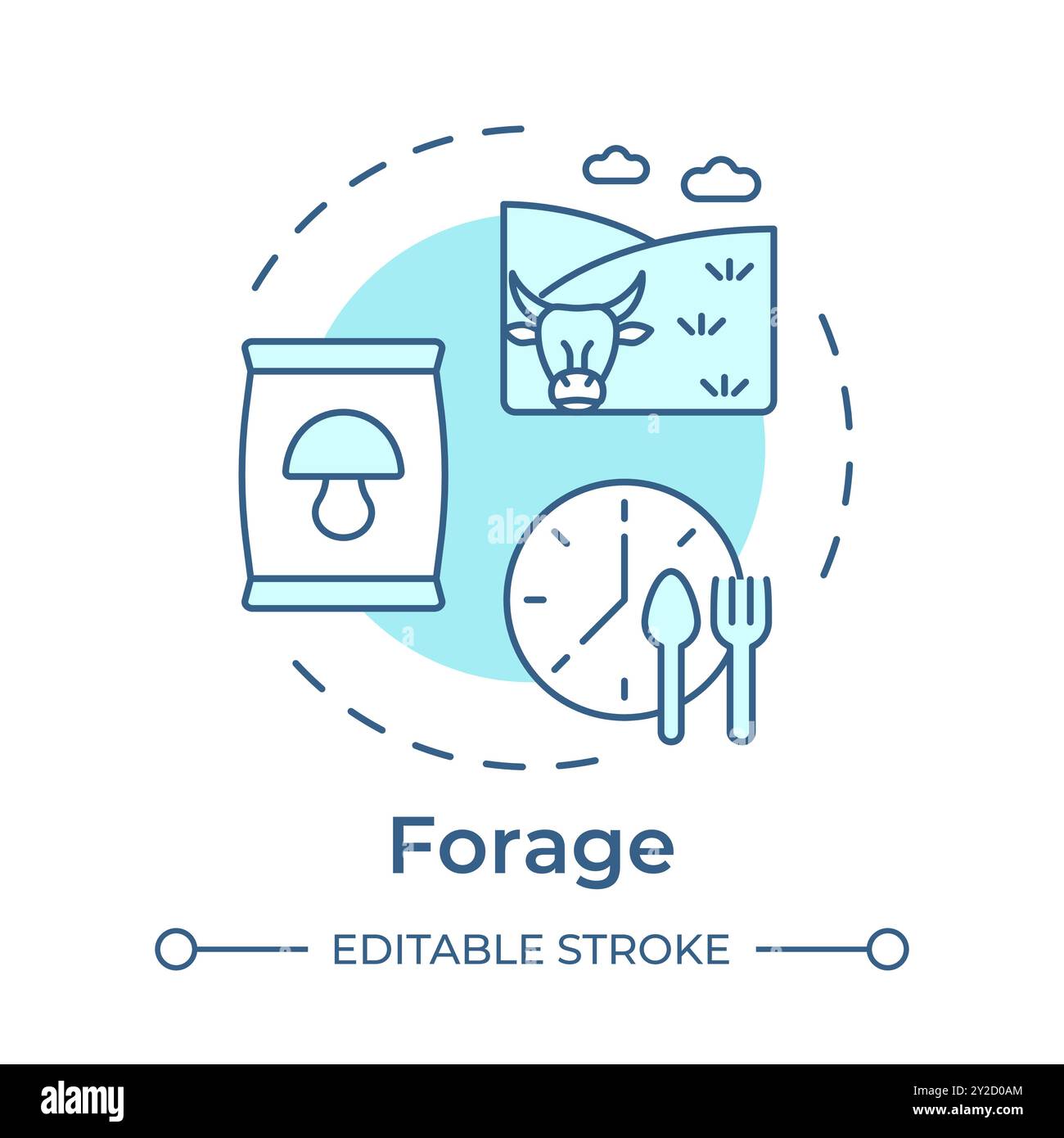 Forage soft blue concept icon Stock Vector Image & Art - Alamy Forage soft blue concept icon Stock Vector Image & Art - Alamy