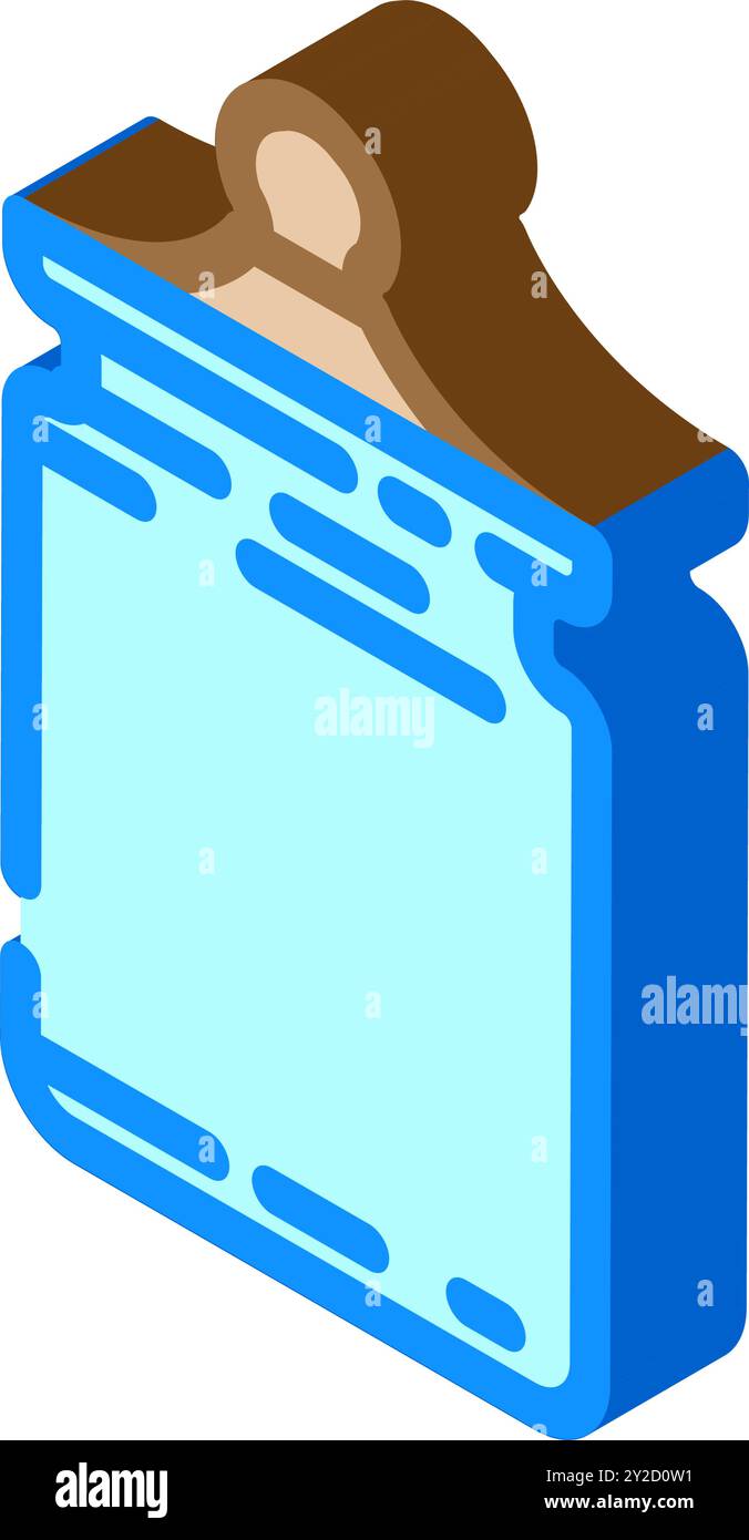 canister glass package isometric icon vector illustration Stock Vector ...