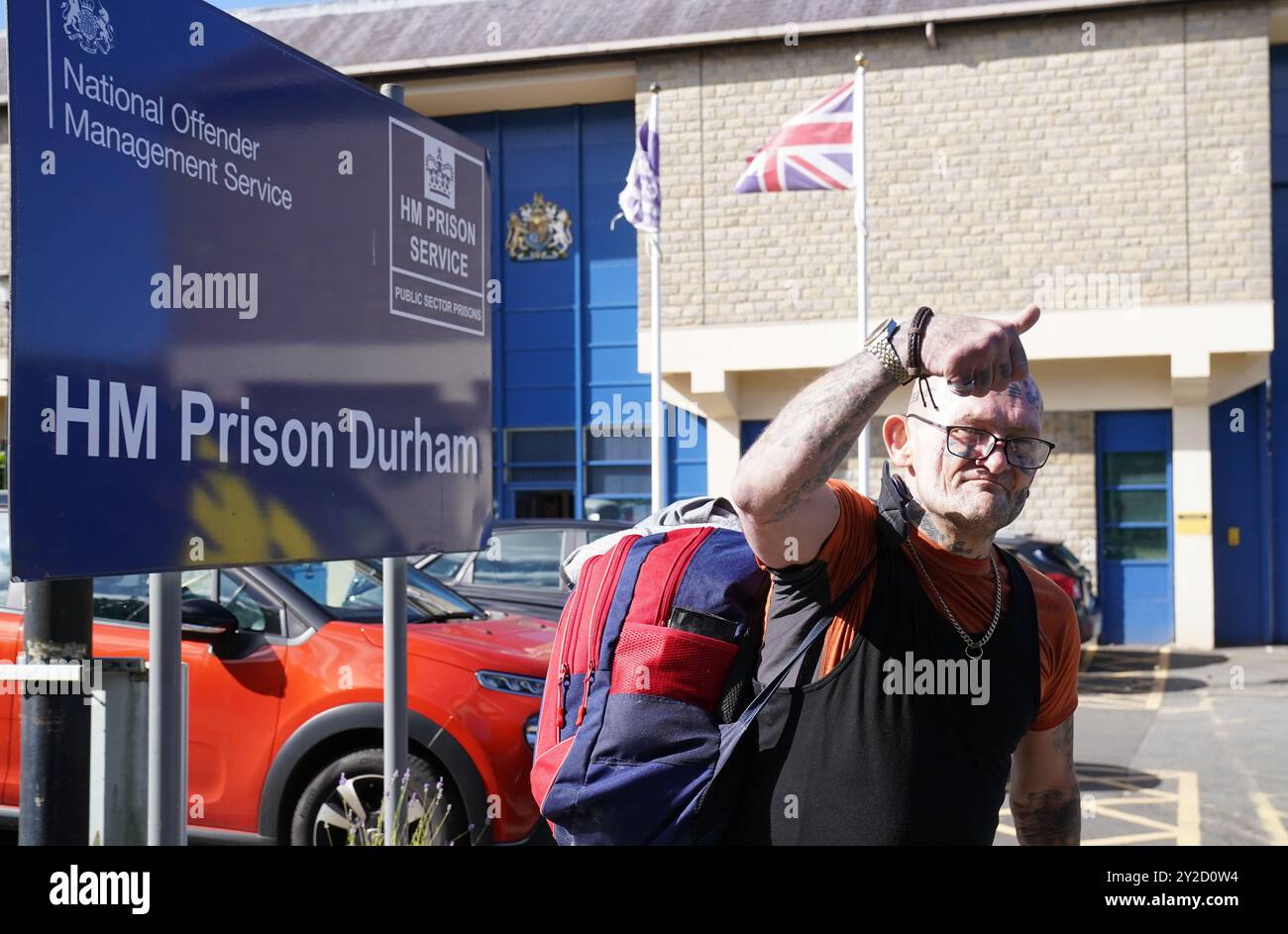 Jason Hoganson seen outside HM Prison Durham. Around 1,700 inmates are ...