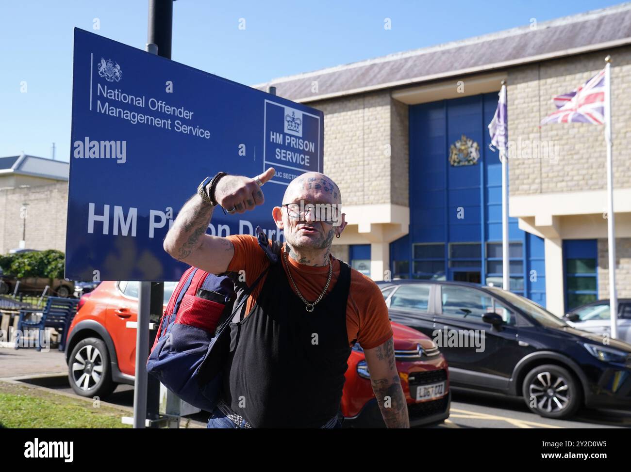 Jason Hoganson seen outside HM Prison Durham. Around 1,700 inmates are ...