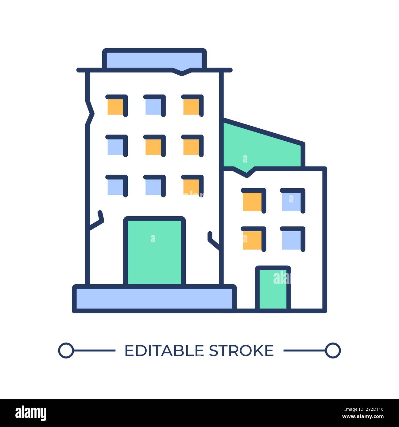 Building damaged Cut Out Stock Images & Pictures - Alamy