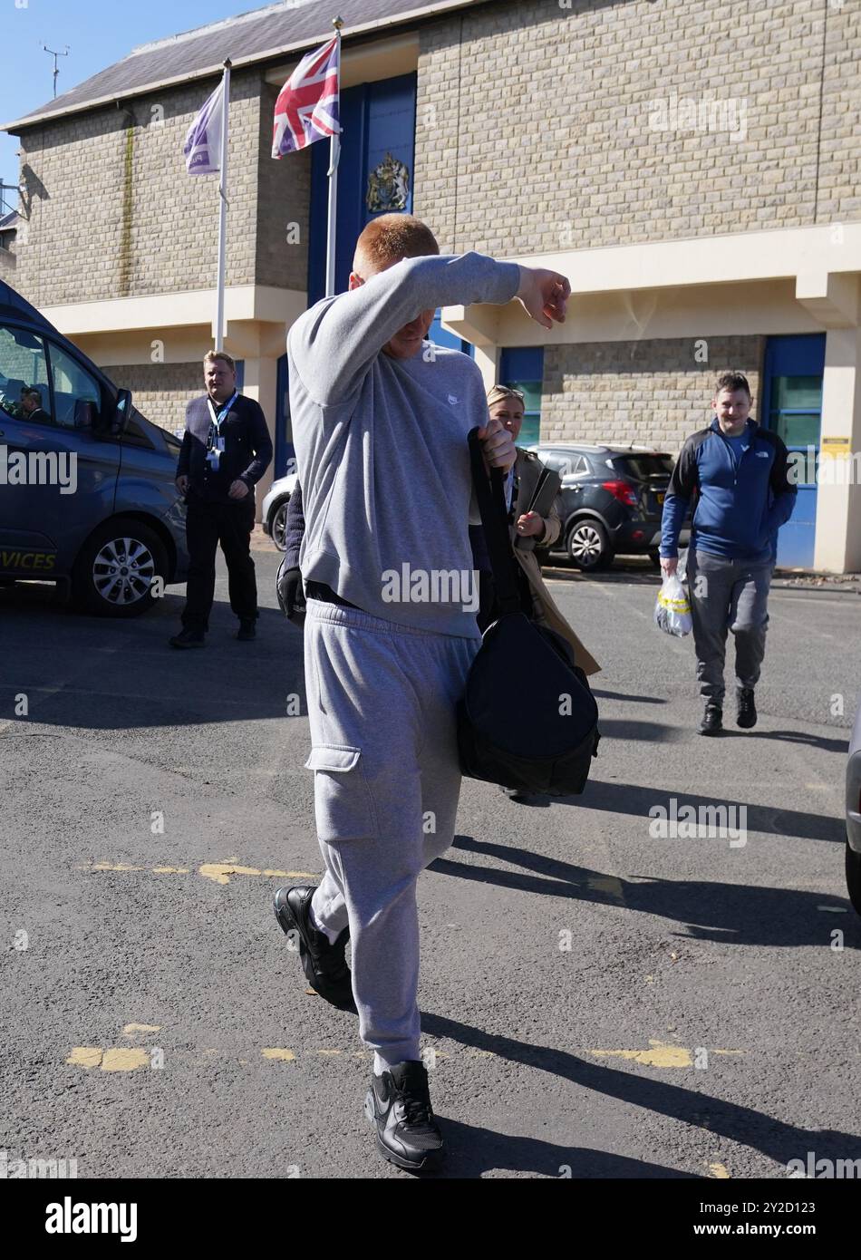 People seen outside HM Prison Durham. Around 1,700 inmates are expected ...