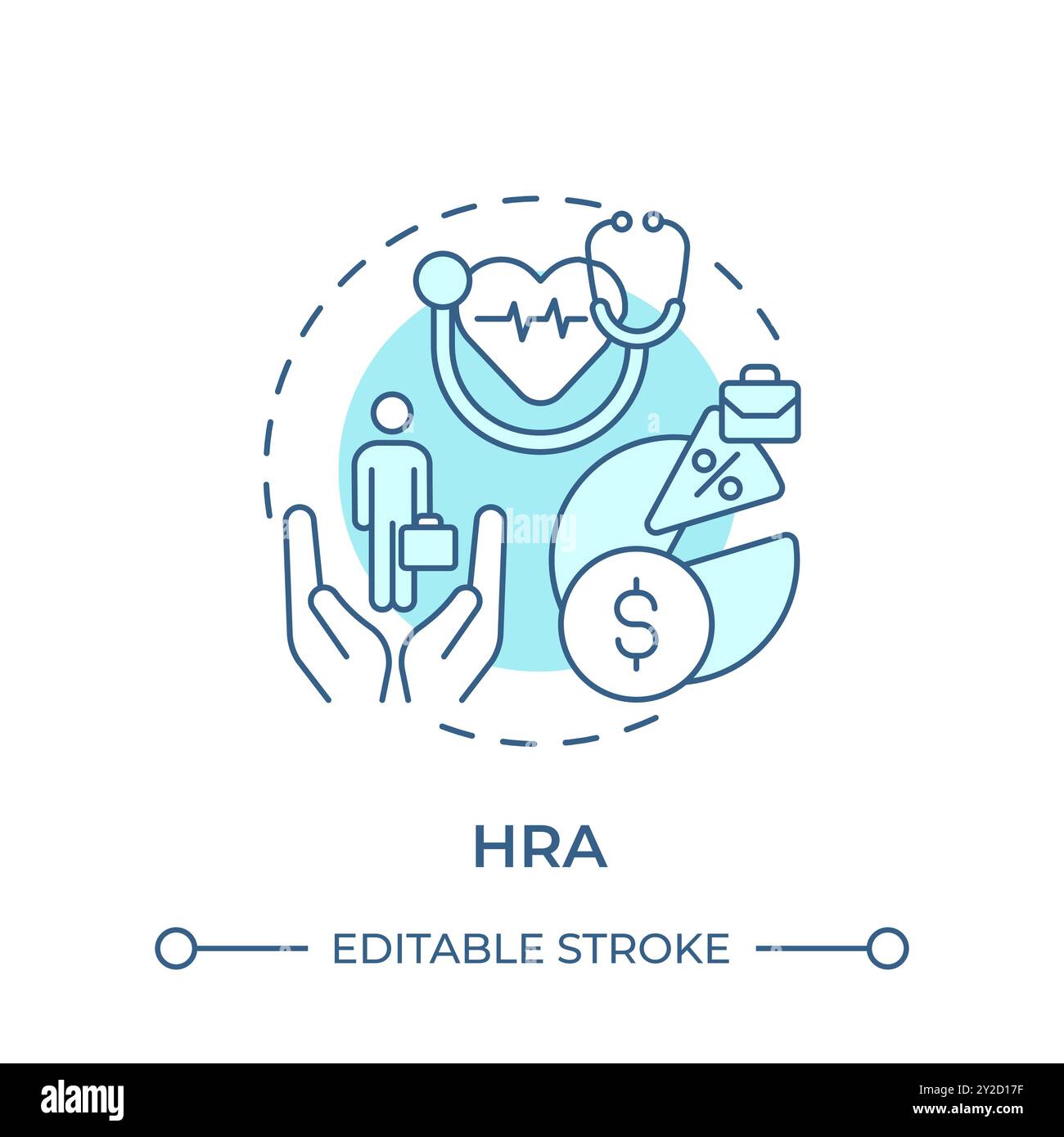 HRA soft blue concept icon Stock Vector Image & Art - Alamy