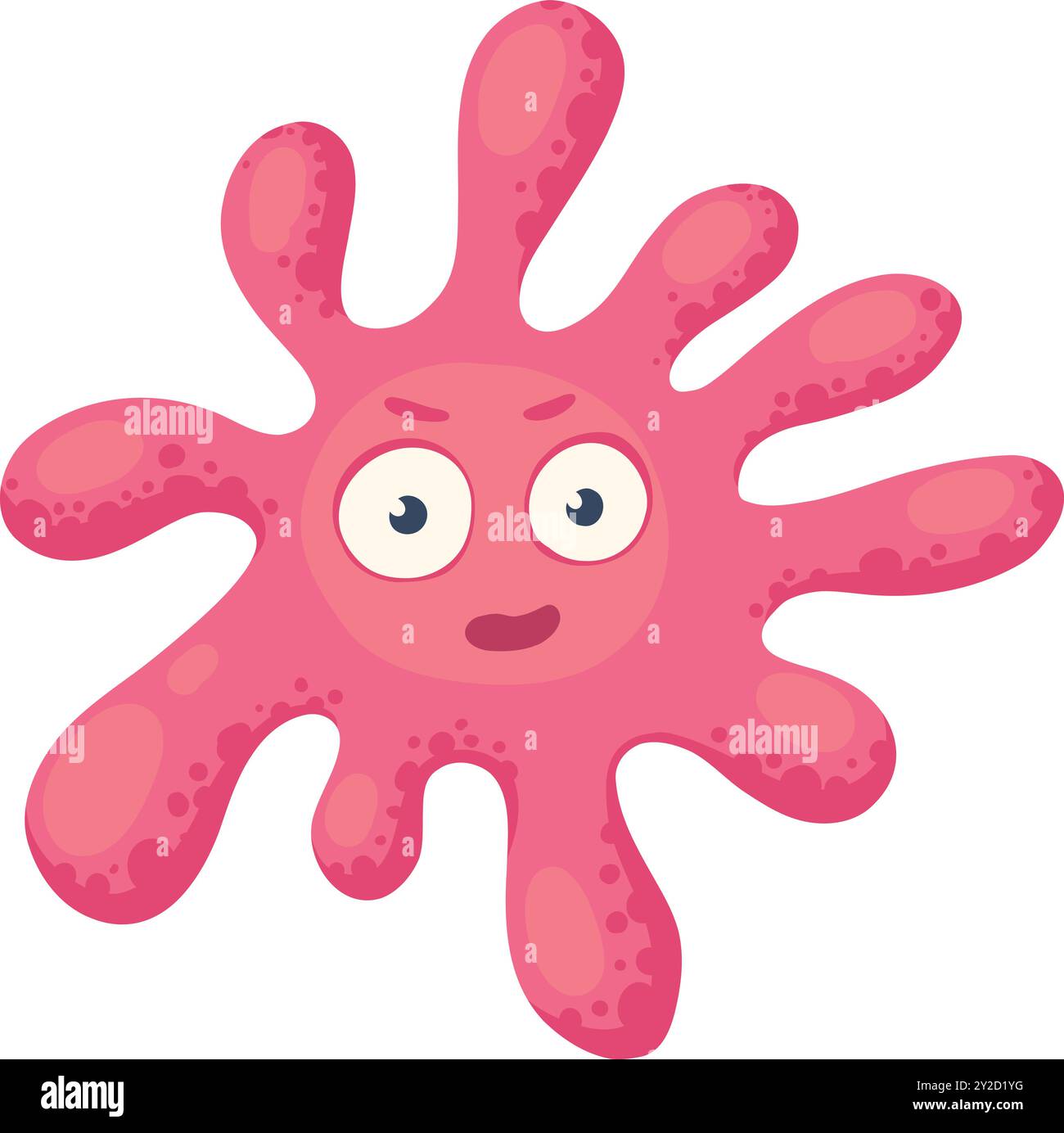 Cartoon bacteria mascot. Virus character, bacterias with funny face ...