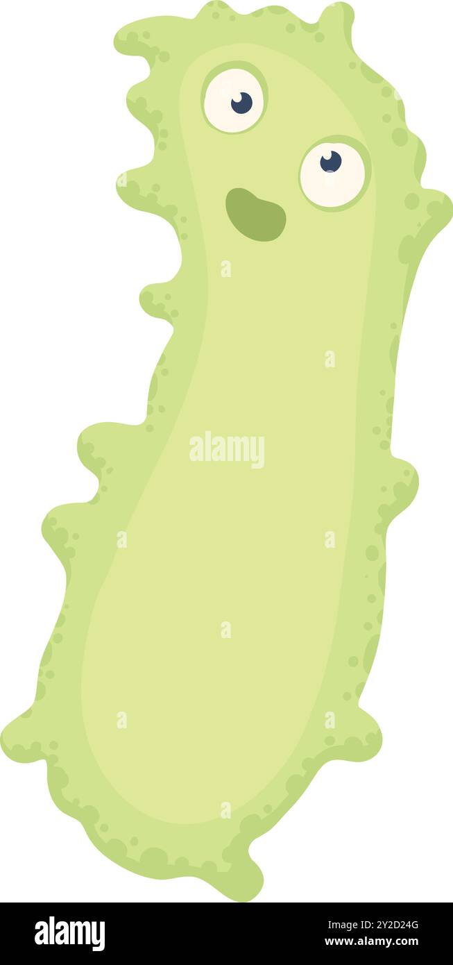 Cartoon bacteria mascot. Virus character, bacterias with funny face ...