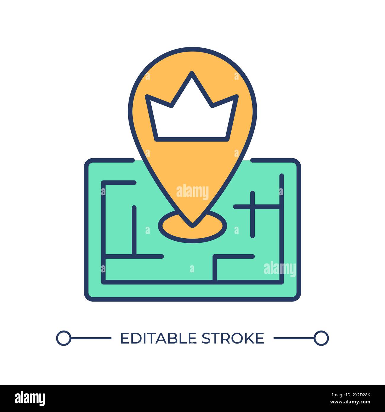 Luxury location RGB color icon Stock Vector Image & Art - Alamy