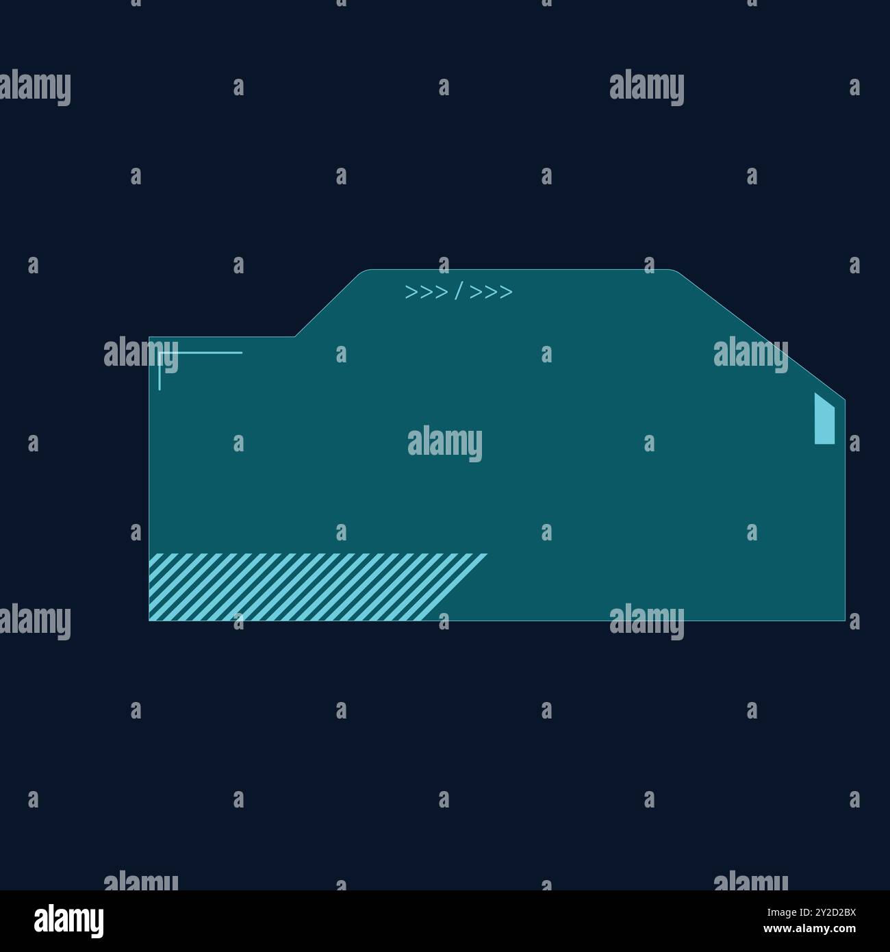 Futuristic digital interface. Abstract tech UI element, modern sci-fi ...
