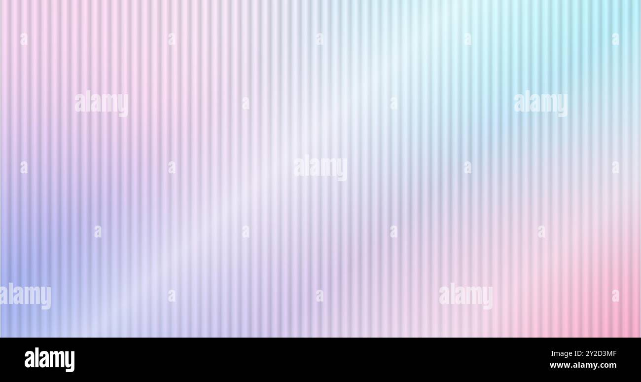 3D fluted glass with purple, blue background. Refracting the texture of ...