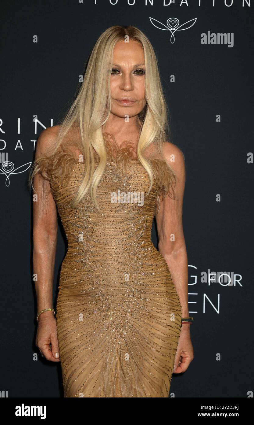 September 9, 2024, New York, New York, USA: Model DONATELLA VERSACE ...